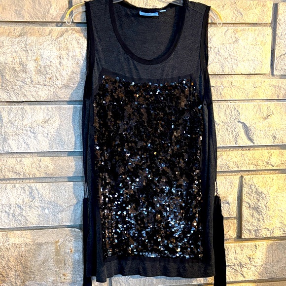 Simply Vera Vera Wang | Tops | Simply Vera Vera Wang Gray And Black ...